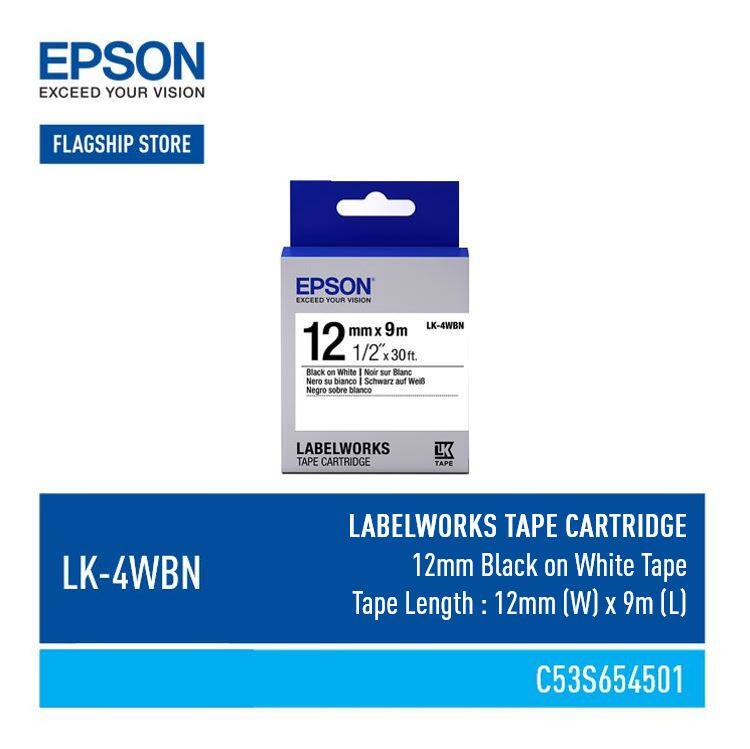 Epson LK-4WBN LabelWorks Tape | Lazada