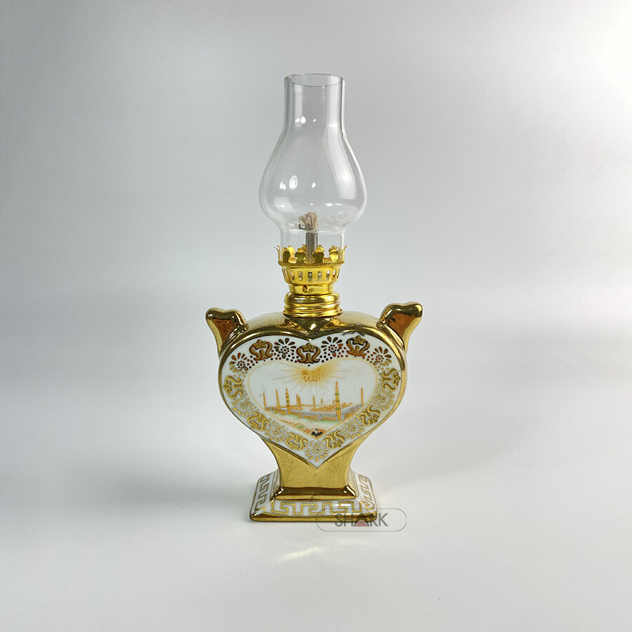 Gold Kerosene Lamp / Vintage Kerosene Glass Lamp / Retro Lampu Pelita ...