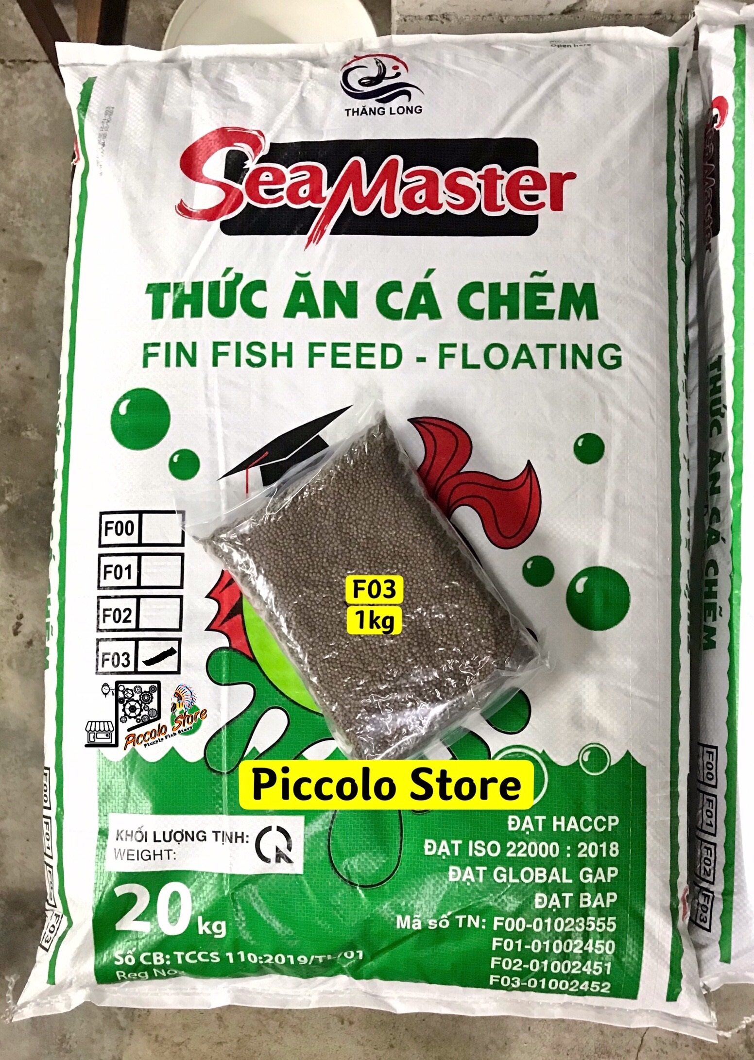 【1KG】• F01 / F02 / F03 SeaMaster Floating Fish Feed / Fish Pellet ...