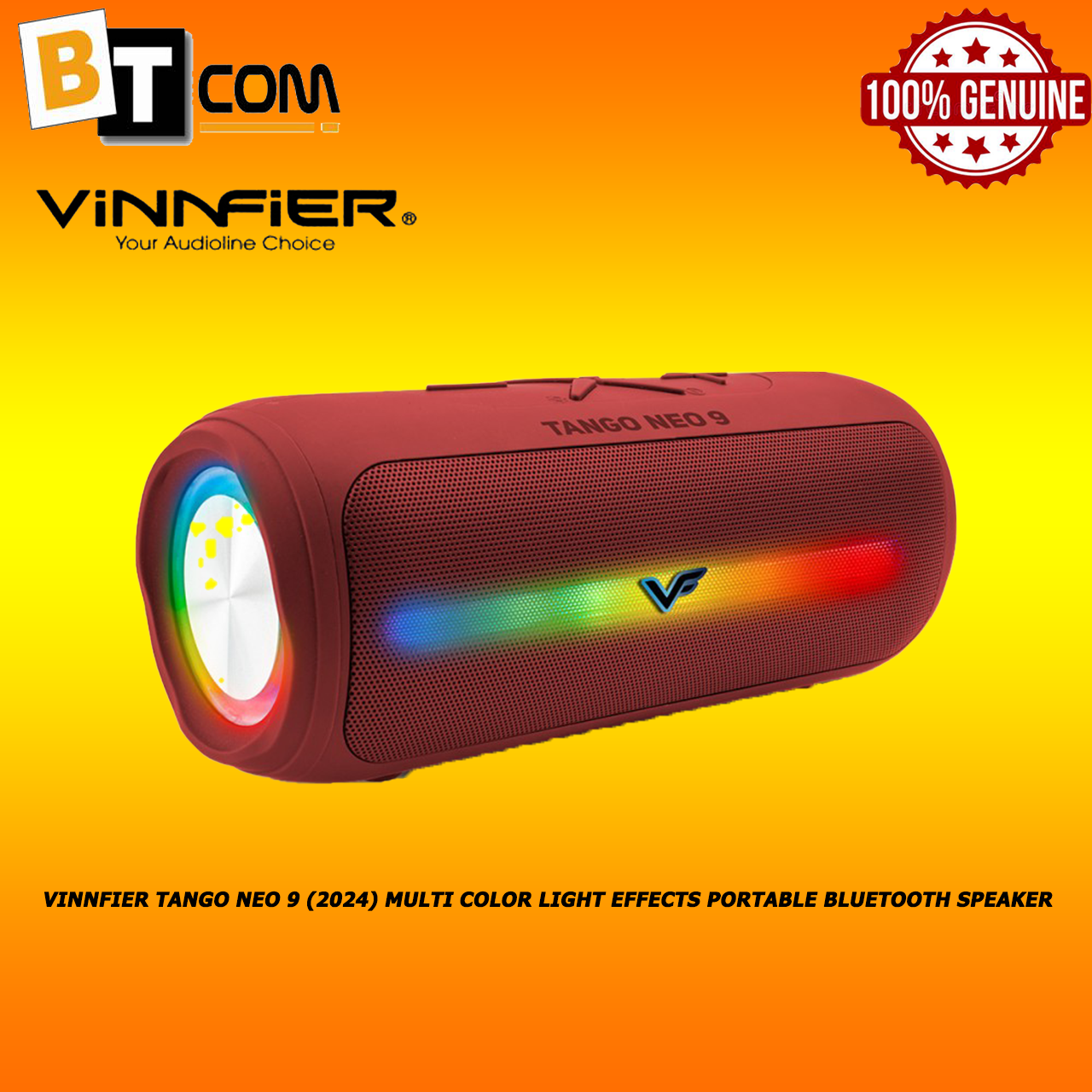 Vinnfier Tango Neo 9 (2024) Multi Color Light Effects Portable ...