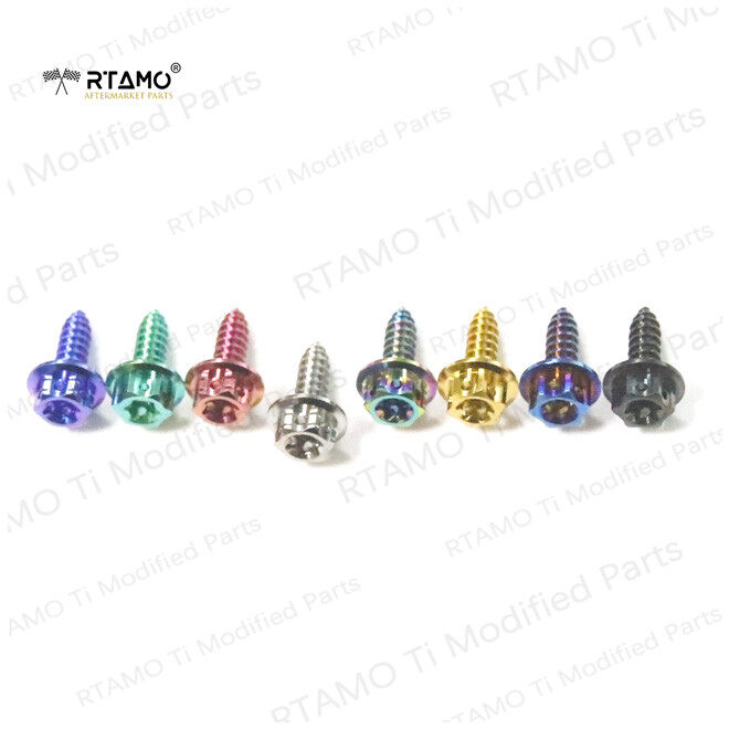 RTAMO | M5x15/20/25มม. M6x15/20มม. Gr5ไททาเนียมอัลลอยด์ CNC Race Spec ...