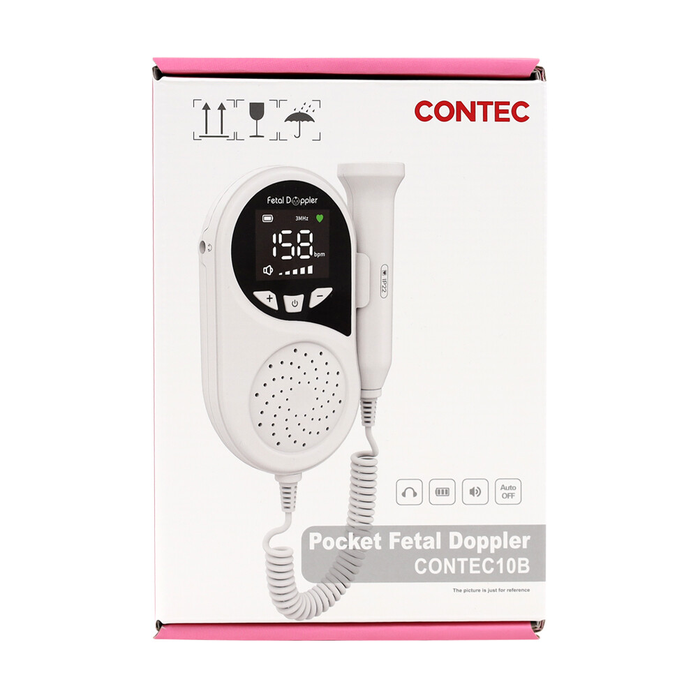 CONTEC10B pocket fetal doppler Baby Monitor pregnant heart rate monitor ...