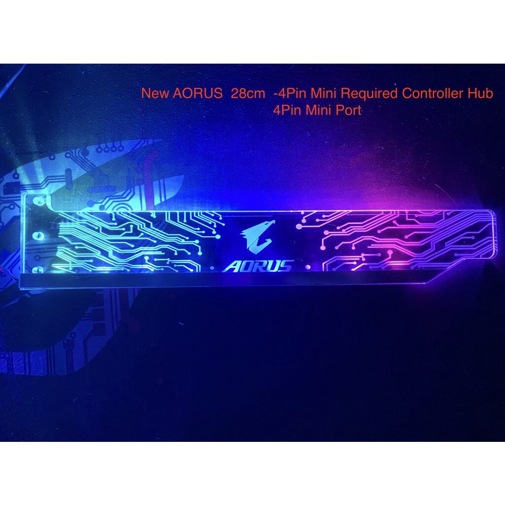 ⭐️ROG Gigabyte Graphics Card Support Case motherboard RGB 25cm⭐ ...
