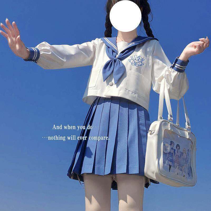 【Spot Goods】Jk uniform [Blue rabbit]JK original sailor uniform female ...