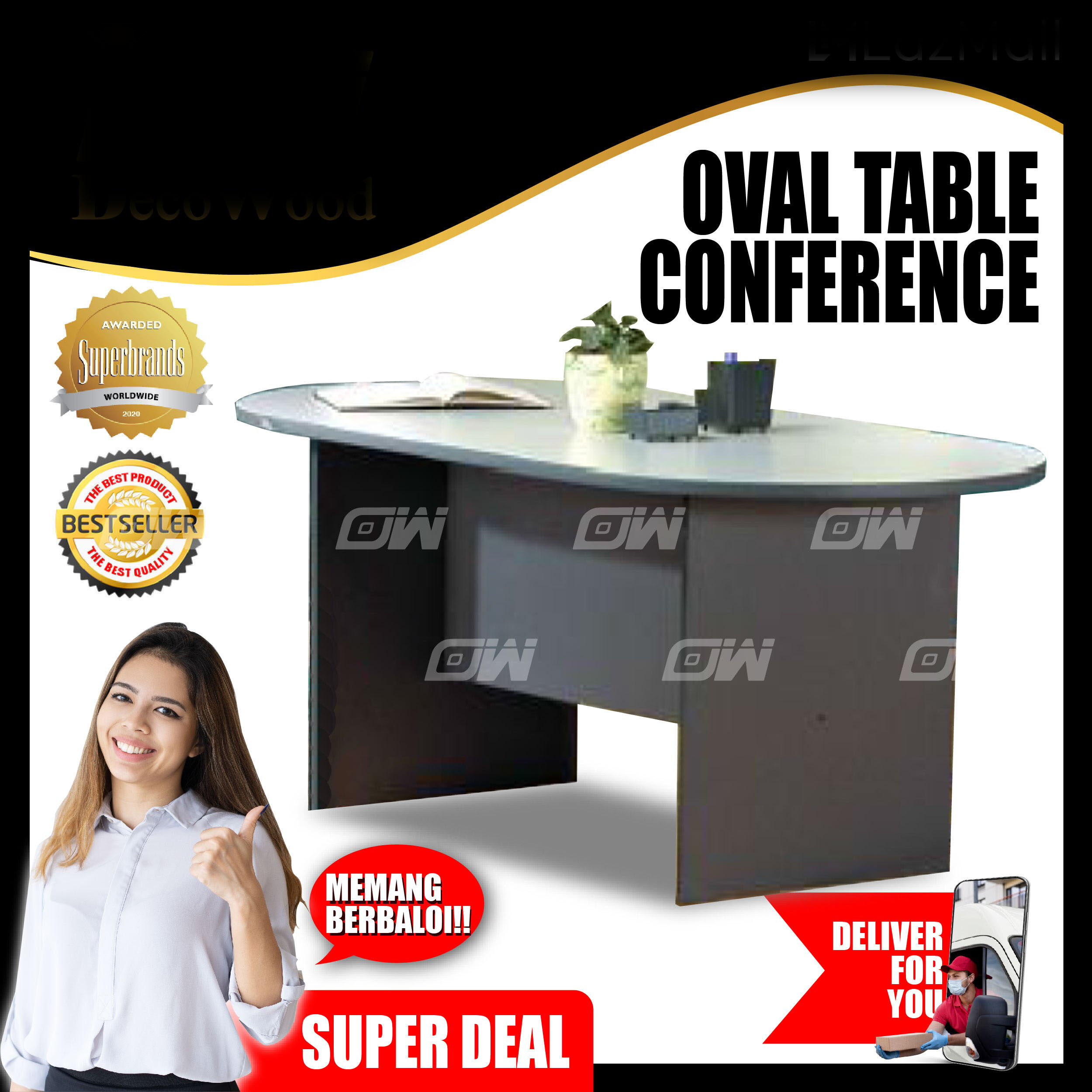 Oval Conference Table / Executive Table / Standard Table / Office Table ...