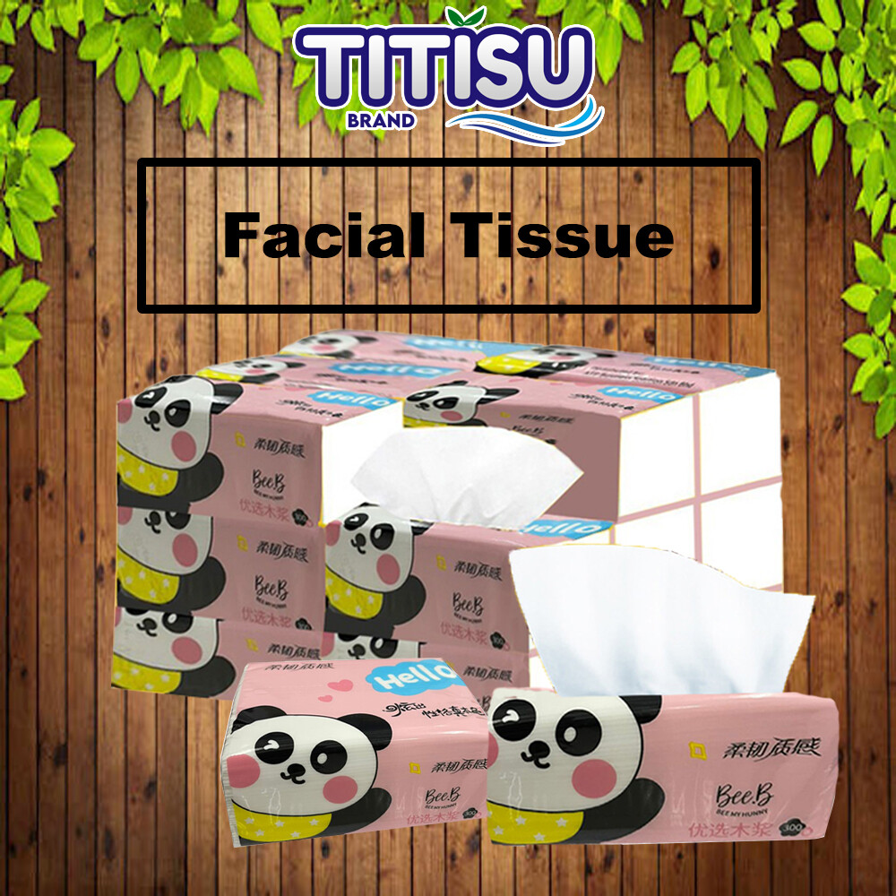 🧻[300 Pcs] Bamboo Tissue 300 Sheets Paper Napkin Facial Tissues ...