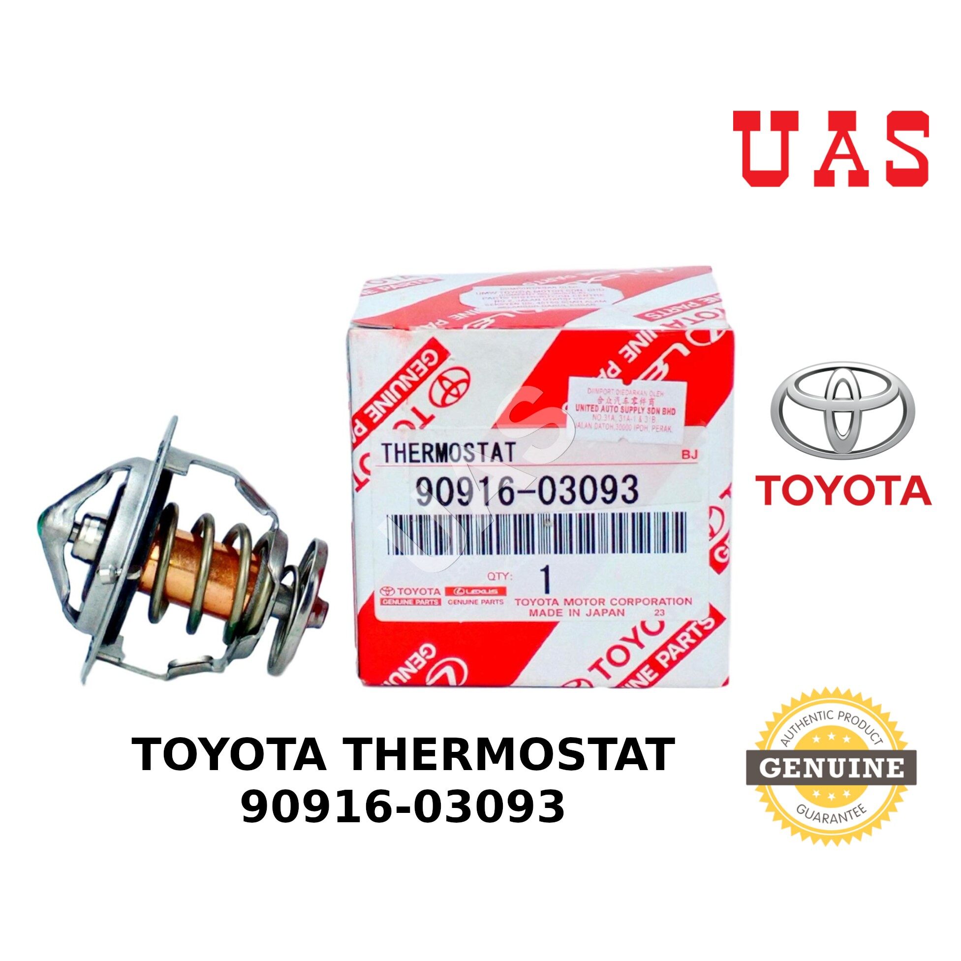 TOYOTA Thermostat 90916-03093 for TOYOTA VIOS NCP 42 & NCP 93/INNOVA ...