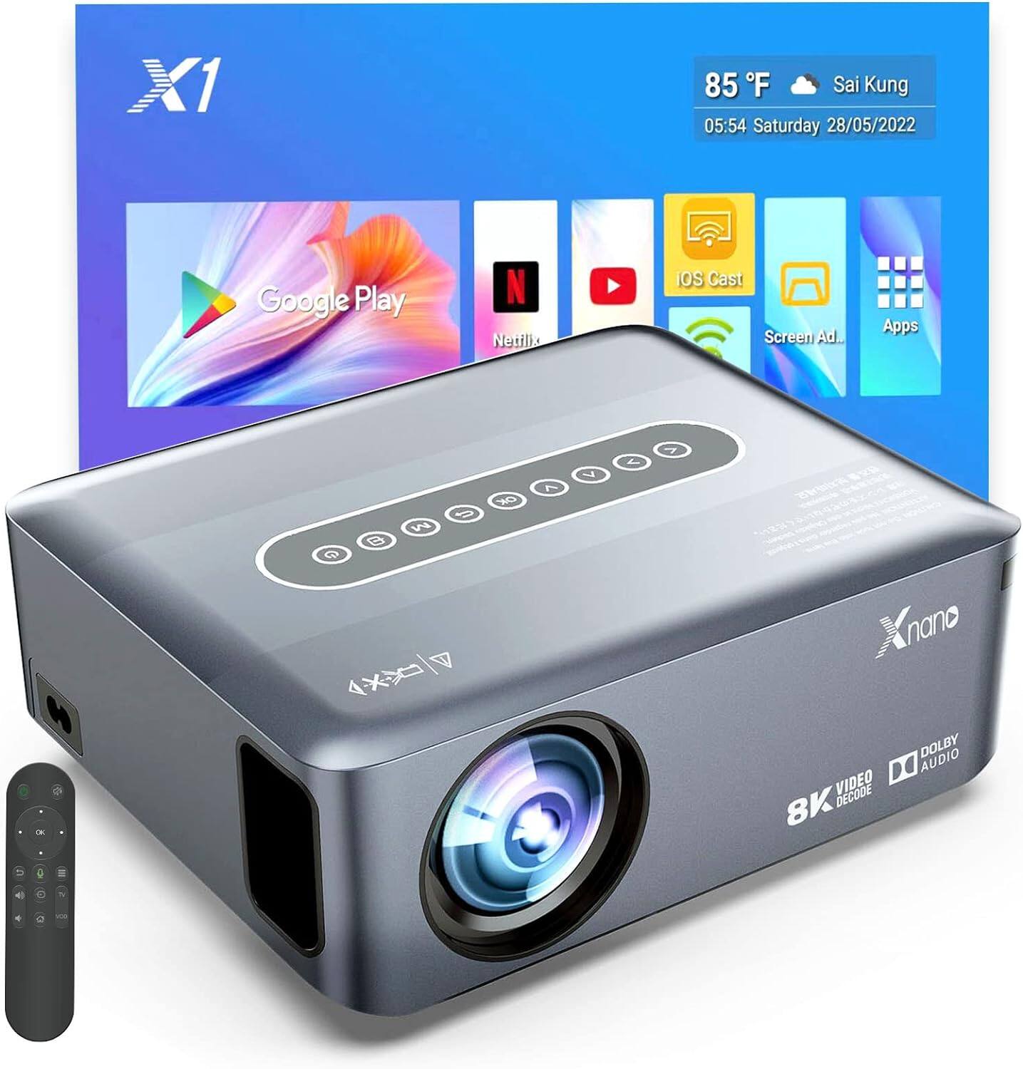 XNANO X1 Video Projector 4k Amlogic T972 Quad Core, Support Dolby ...