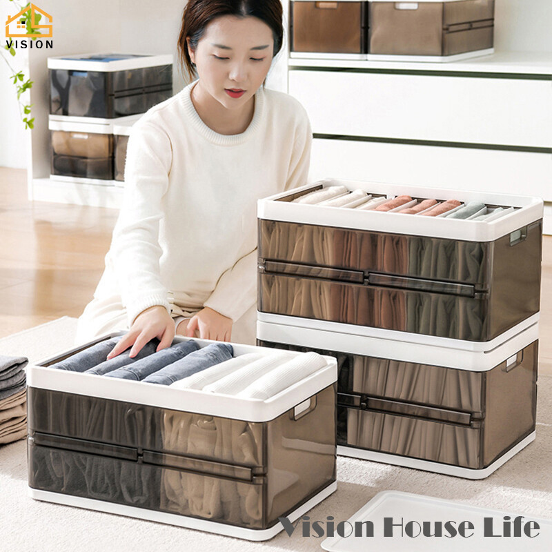 Vision Folding Multi-Compartment Clothing Storage Box Drawer Type ...