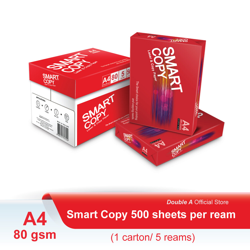 Smart Copy A4 Paper 80gsm (1 carton / 5 reams) | Lazada