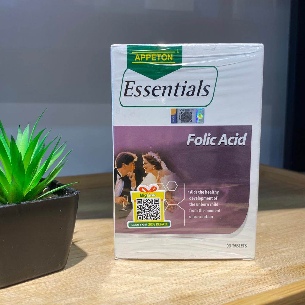 Appeton Essentials Folic Acid 400mcg 90s | Lazada