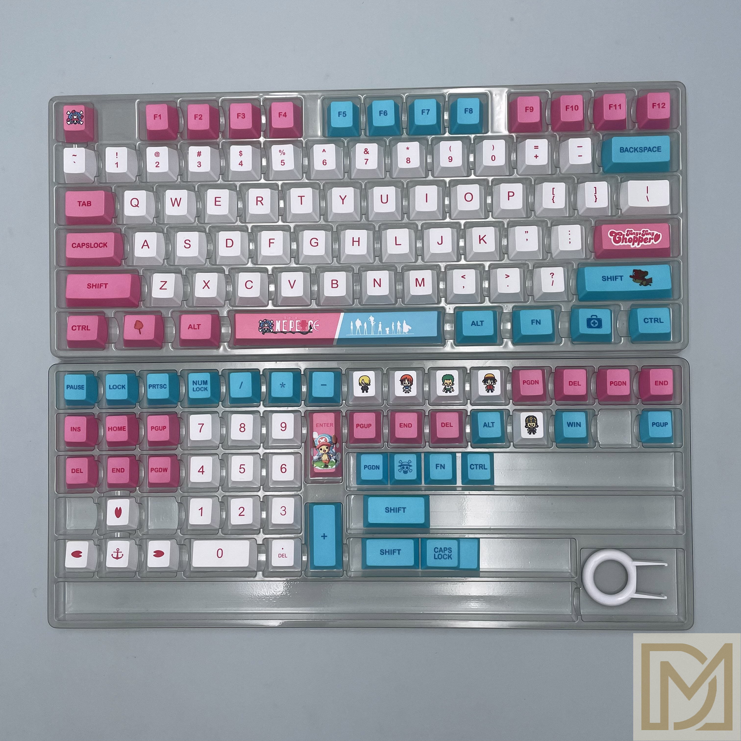 Tony Tony Chopper Keycap PBT Dye Sub Cherry One Piece Keycaps 127pcs ...