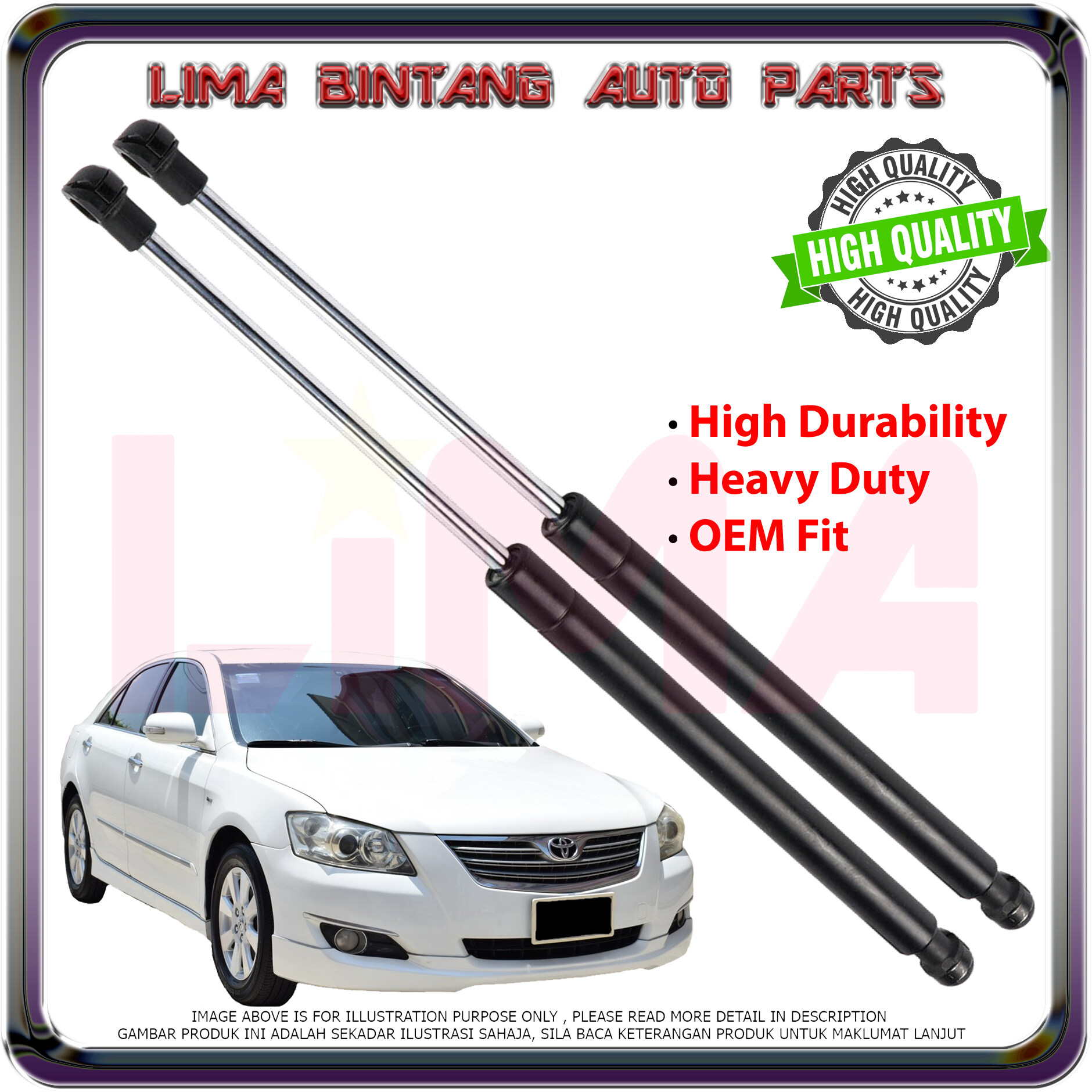 Toyota Camry ACV40 Front Bonnet Damper Absorber Heavy Duty | Lazada