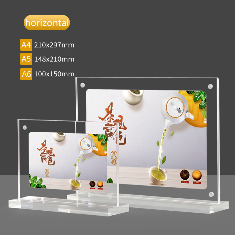 Advertising Display A4 & A5 Acrylic L-shape Display Stand - Portrait ...
