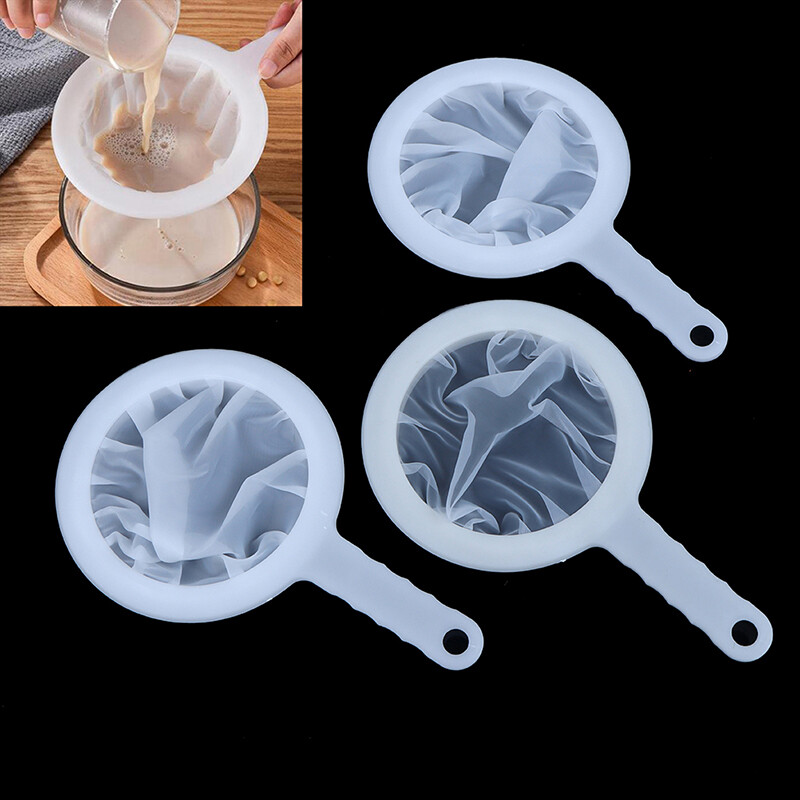JIANG 120/350/450 Mesh Kitchen Strainer Nylon Mesh Filter Spoon For Soy ...