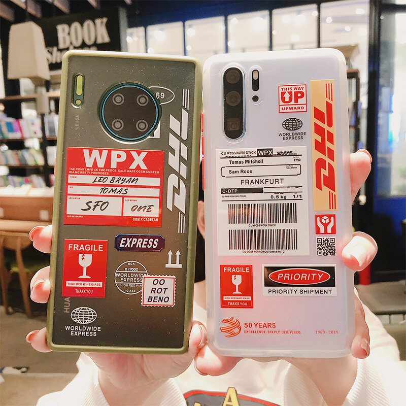 ใหม่ DHL ด่วนกรณีโทรศัพท์สำหรับ Huawei mate30 Pro 20 โนวา 5 ครั้ง 5I 5 4 P20 P30 P40 Lite ...