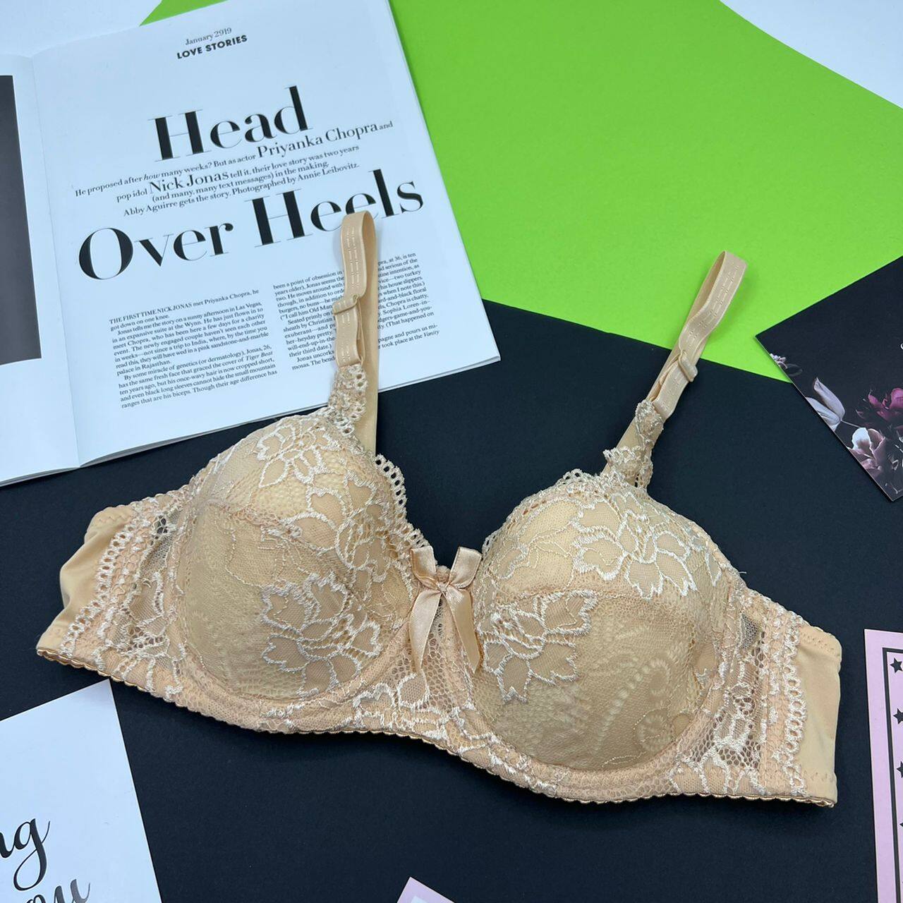 Doraemii Women Wired Bra Steel Ring Bra Women For Full Cup Floral Lace ...