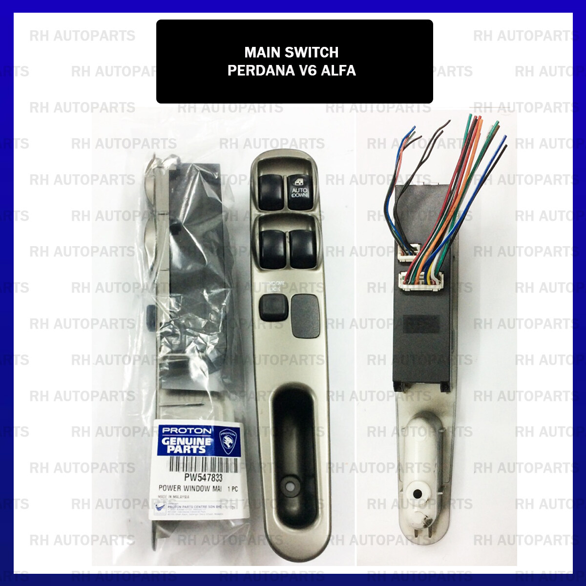 Proton Perdana V6 Alfa Power Window Main Switch With Cover (PW547833 ...
