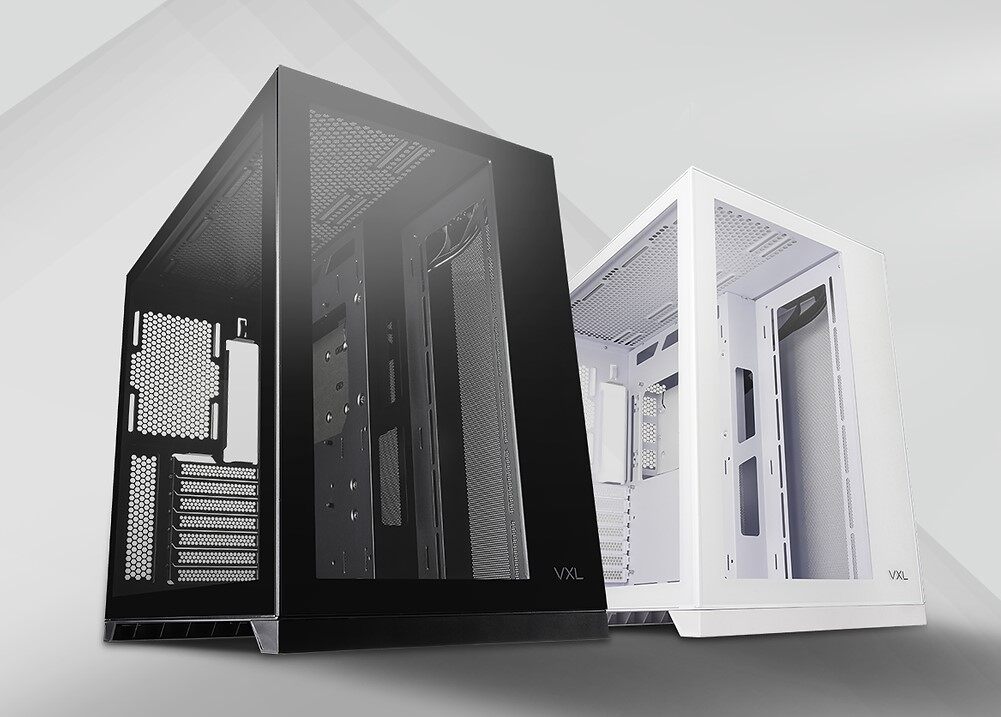 TECWARE VXL TG ATX GAMING CASE [ BLACK / WHITE ] | Lazada