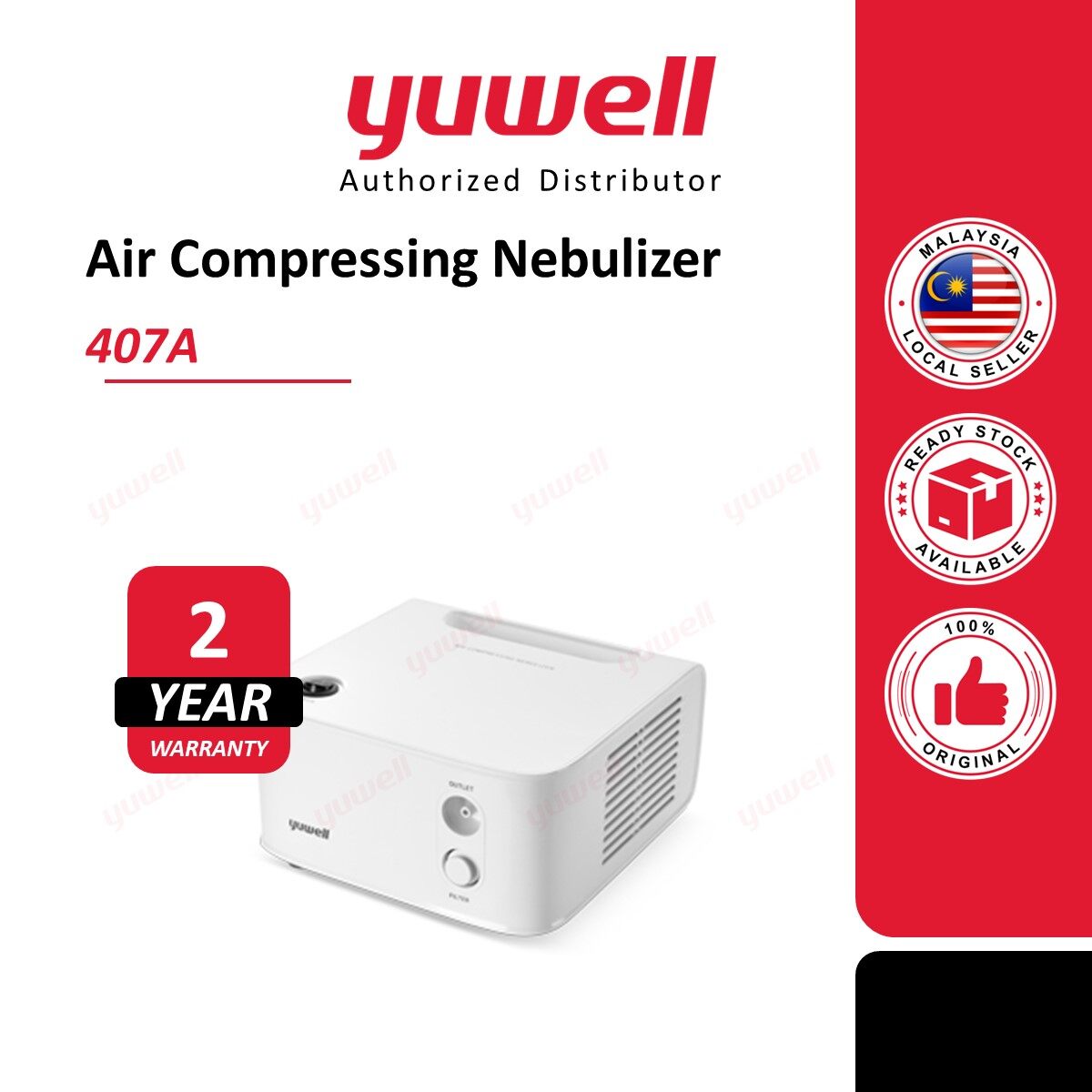 [Official] Yuwell Air Compressing Nebulizer 407A | Lazada