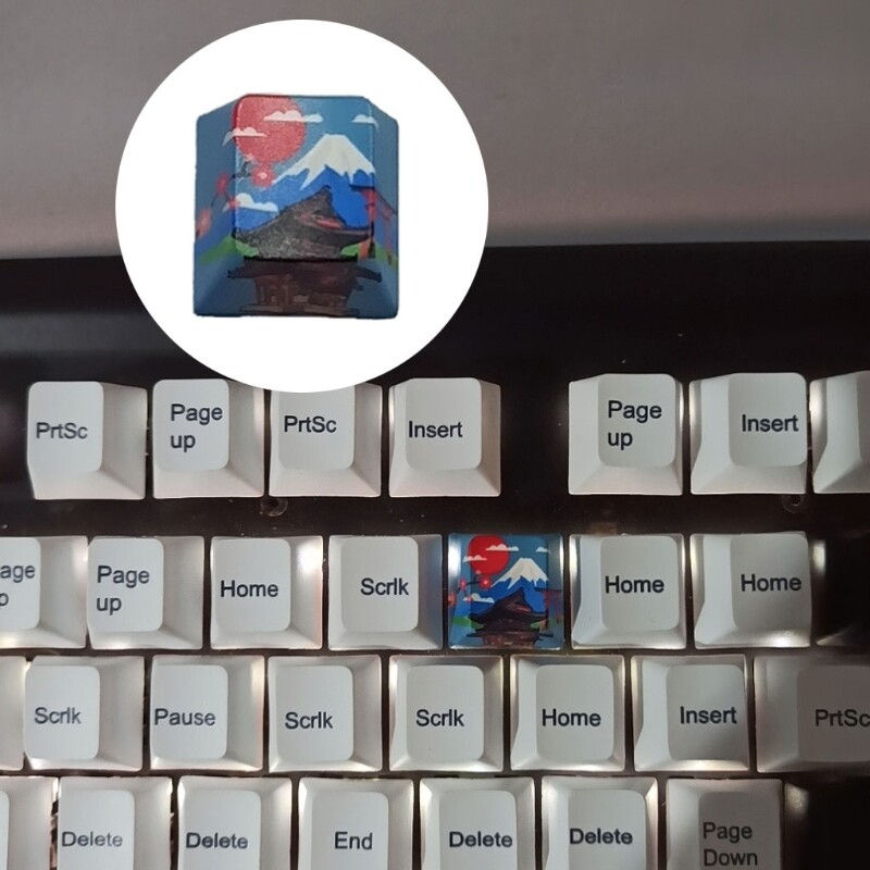 R4 Keycap Cherry Profile ย้อมจุ่มประติมากรรมกุญแจหมวกสำหรับคีย์บอร์ดแบบ ...