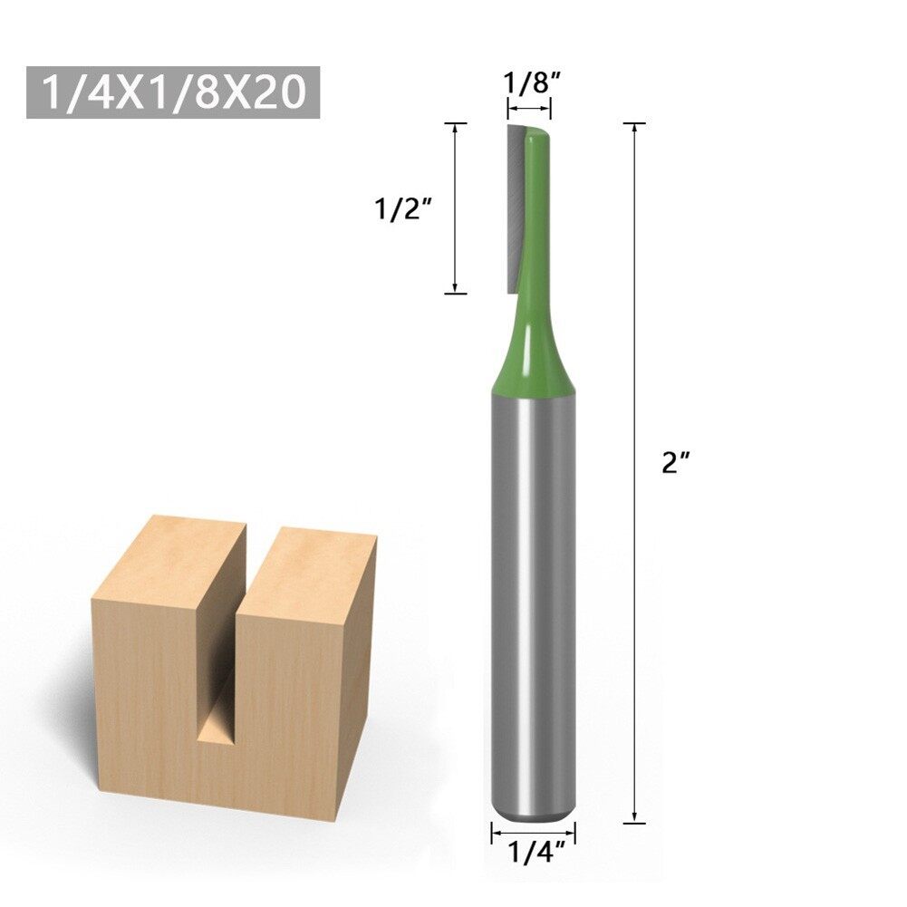 Double Flute Router Bit Drill For Wood Kit Set Single Flute Straight ...