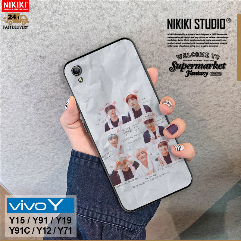 Vivo Y15กรณีBTS Bt21 Vivo Y91กรณีVivo Y11กรณีY91C Y53 Y69น่ารักY12 Y71 ...