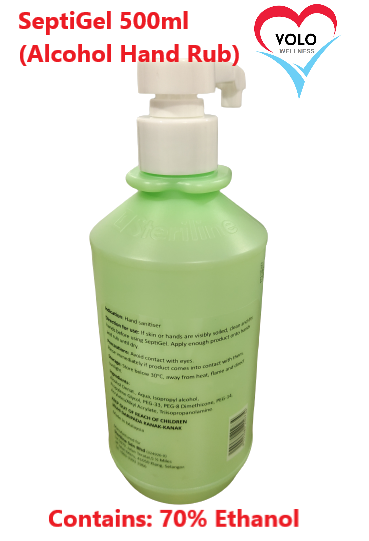 SeptiGel 500ml/bottle, Gel Based Hand Rub (Non-Sticky Formula) | Lazada