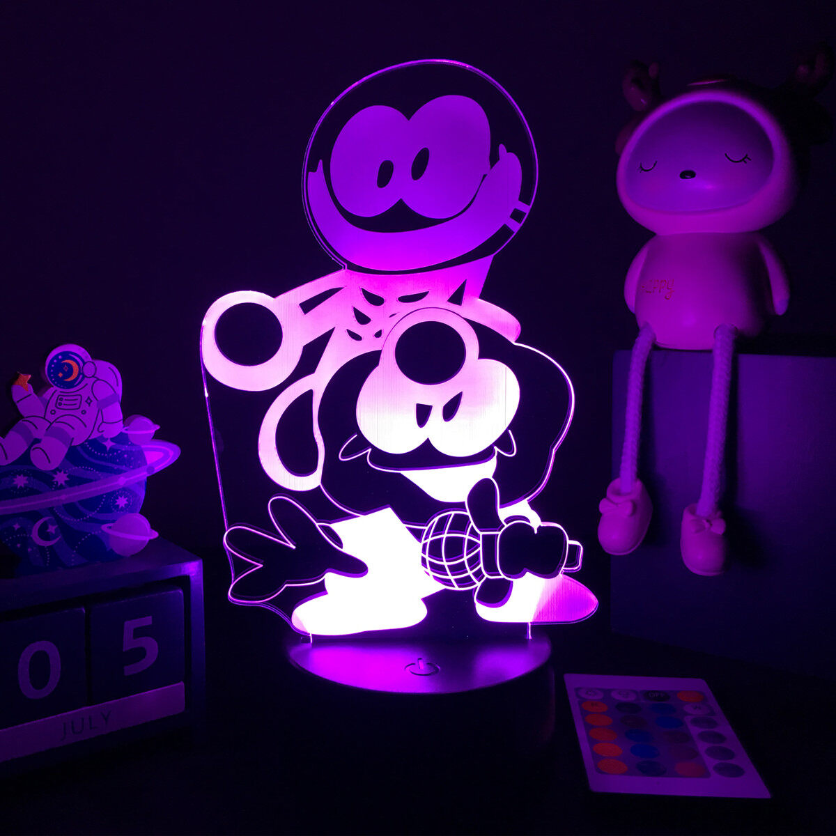 Game Friday Night Funkin Night Light Skid and Pump Figure Table Lamp ...