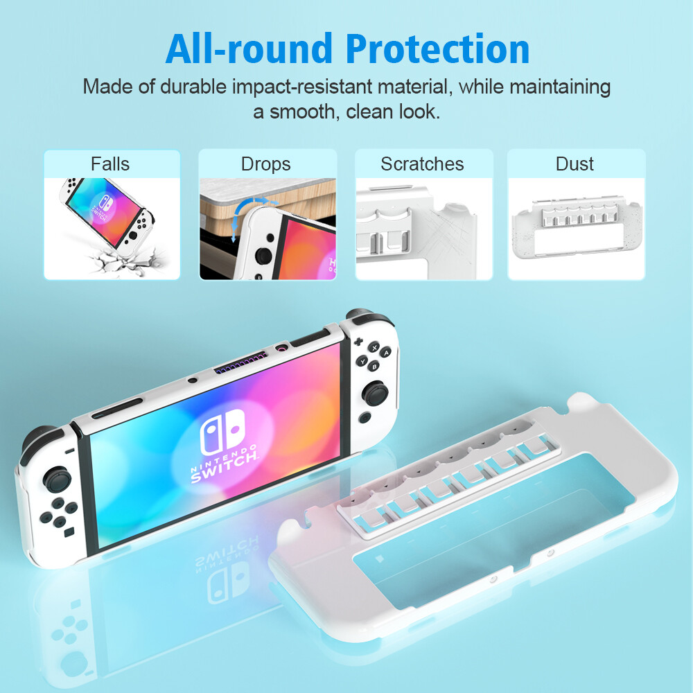 DOBE Switch OLED เคสเคสกันรอยสำหรับ Nintend Switch OLED ตัวป้องกันการยึดเกาะสำหรับสวิตช์ OLED ...