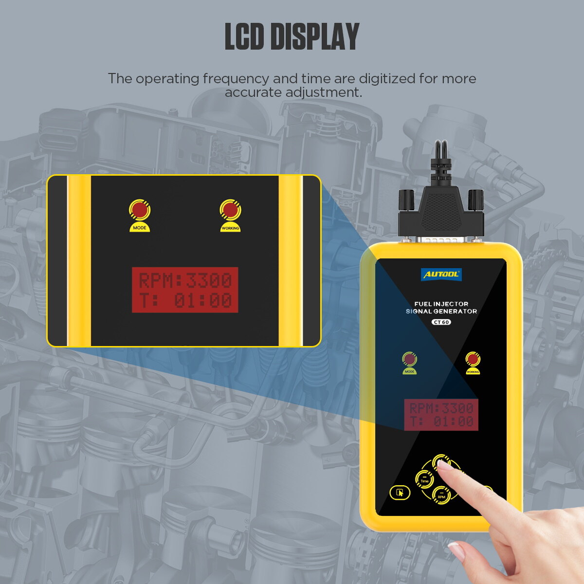 AUTOOL CT60 Fuel Injector Signal Generator Fuel Injector Super Pulse ...
