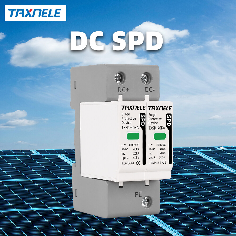 Photovoltaic DC SPD Surge Protective Device 600V 800V 1000V 2P 20KA ...