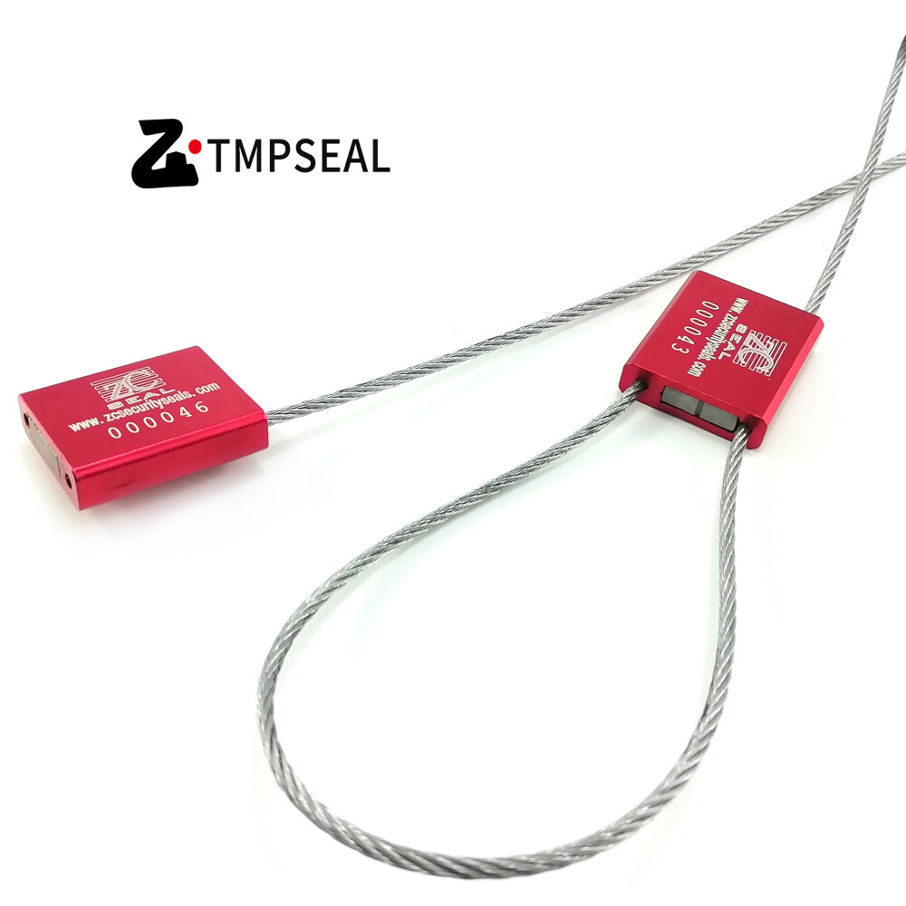10pcs Security Cable Seals Pull Tight Anti-Tamper Numbered Steel Metal ...