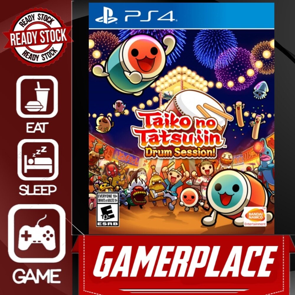 PS4 Taiko No Tatsujin Drum Session(English*Disc*New Seal)太鼓之达人：疯狂的音乐厅 ...