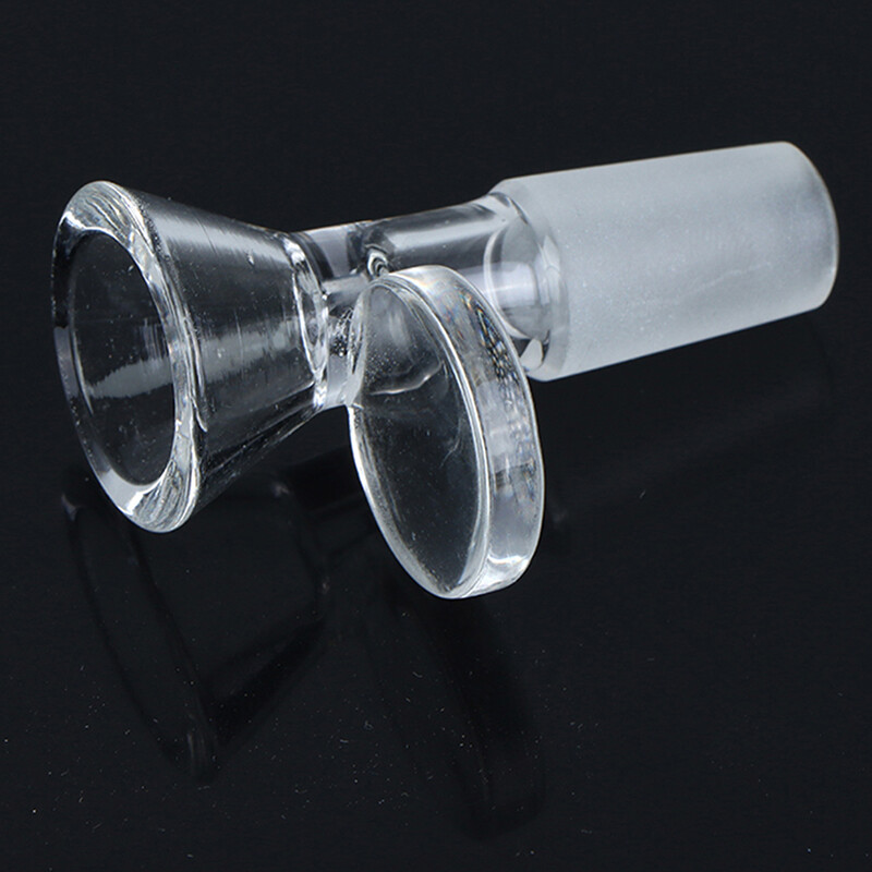 14mm/ Glass Joint Clear Slide Male Glass Bowl Filter Pipe Mouthpiece ...