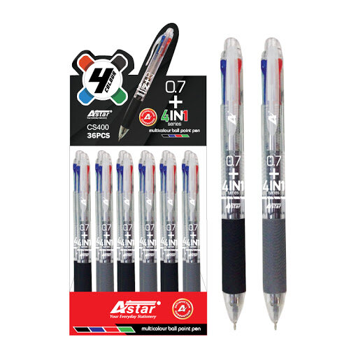 ASTAR 4-in-1 Colour Ball Pen 0.7mm CS400 1 PCS | Lazada