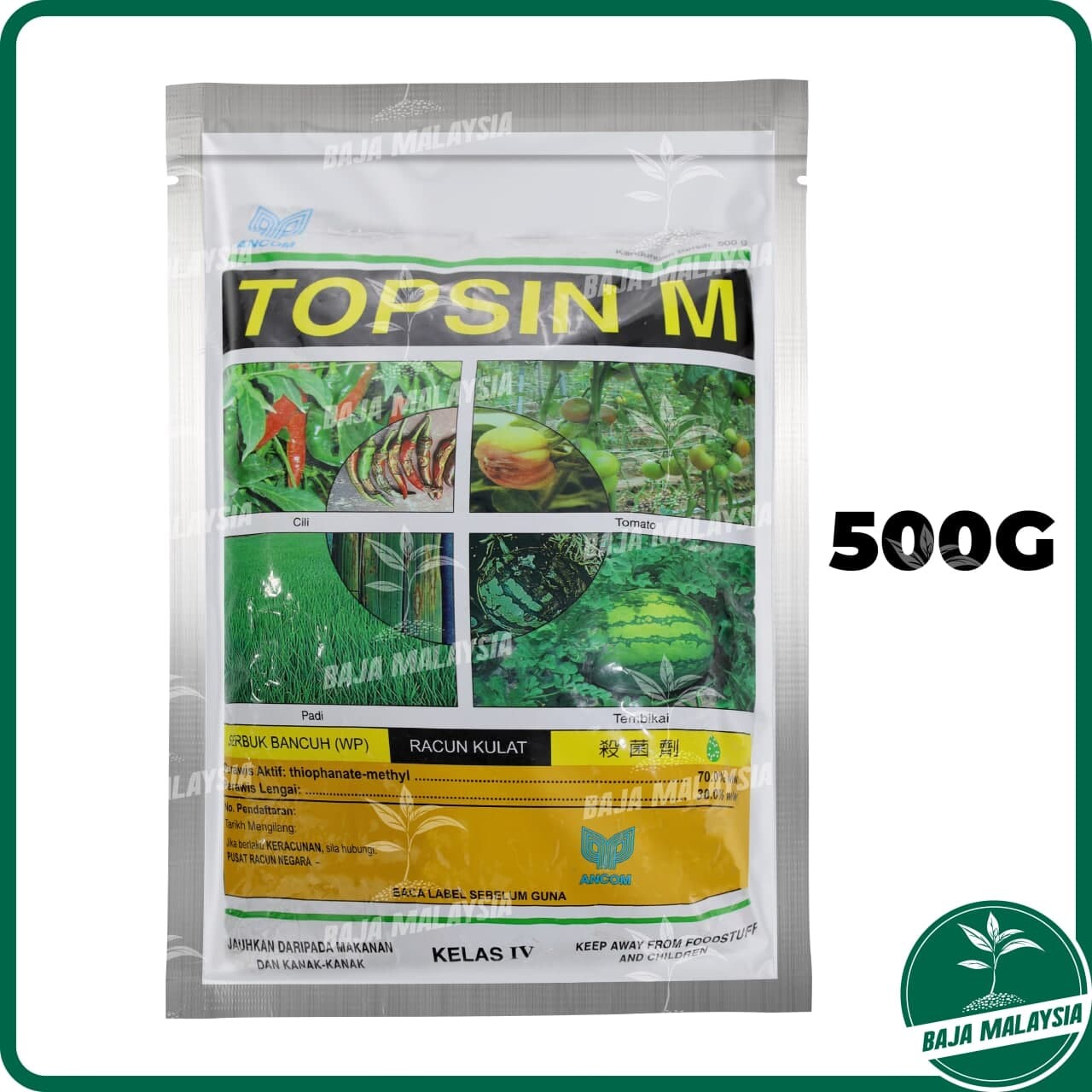 ANCOM Topsin M 500G Thiophanate Methyl 70.0% Racun Kulat Fungicide ...