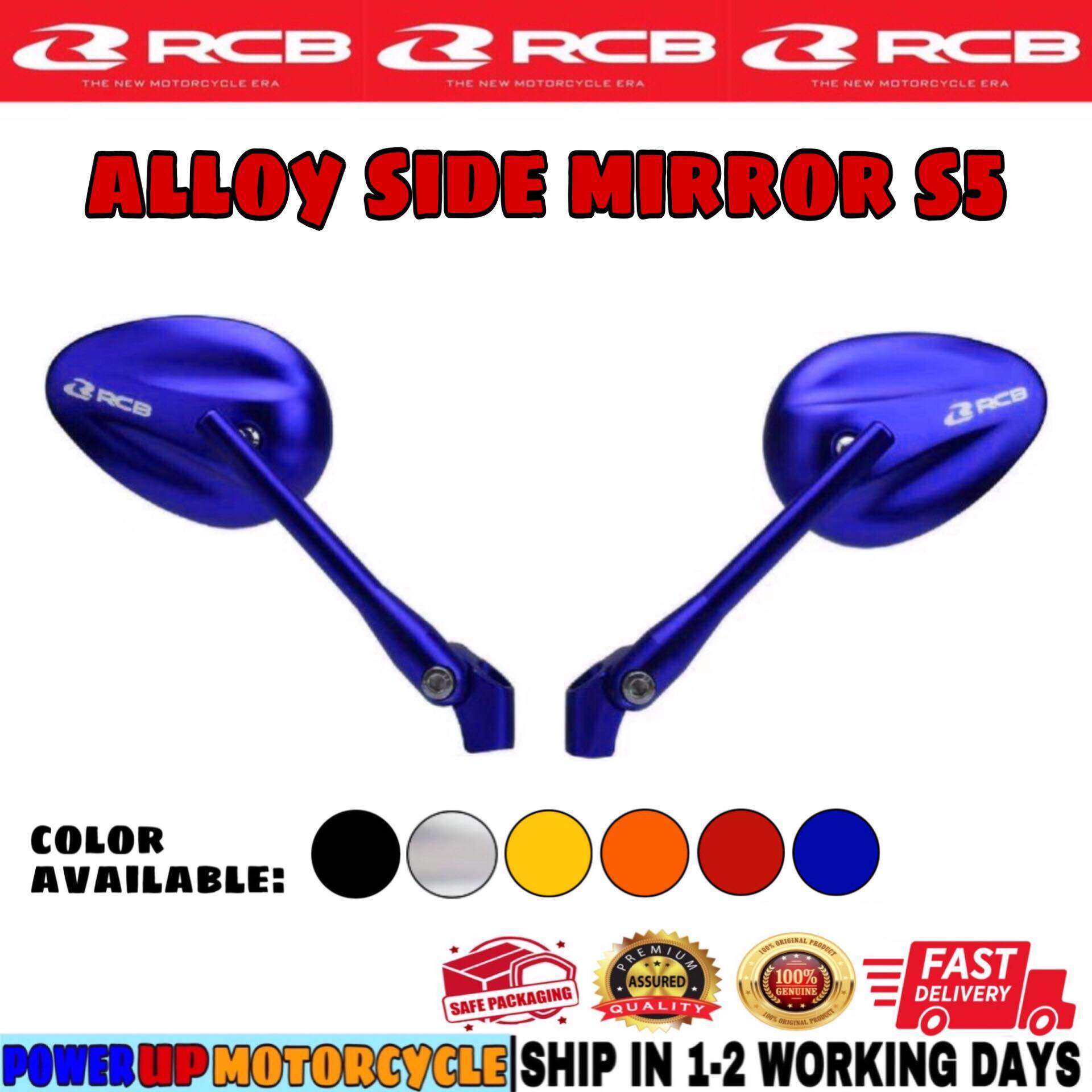 ORIGINAL RCB ALLOY SIDE MIRROR S5 ADAPTOR UNIVERSAL EUROPE STANDARD ...