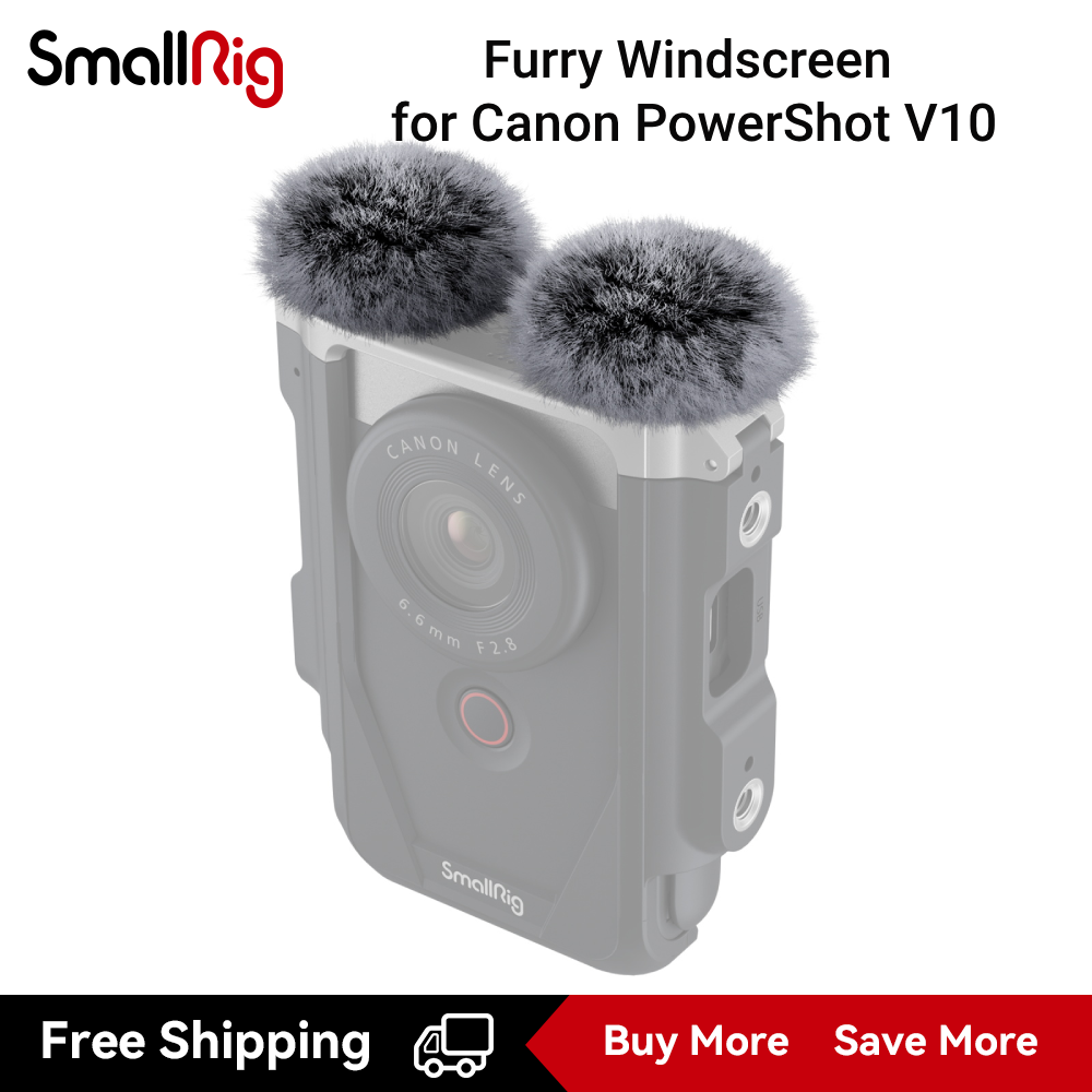 SmallRig V10 Cage Kit Furry Windscreen for Canon PowerShot V10 4235 ...