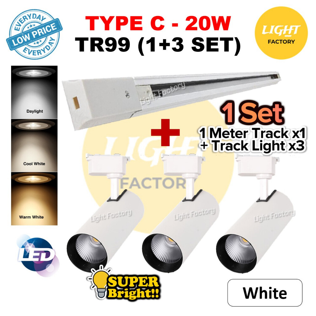 [SET] High Quality LED Track Light COB 7W 12W 20W 35W with 1 Meter ...