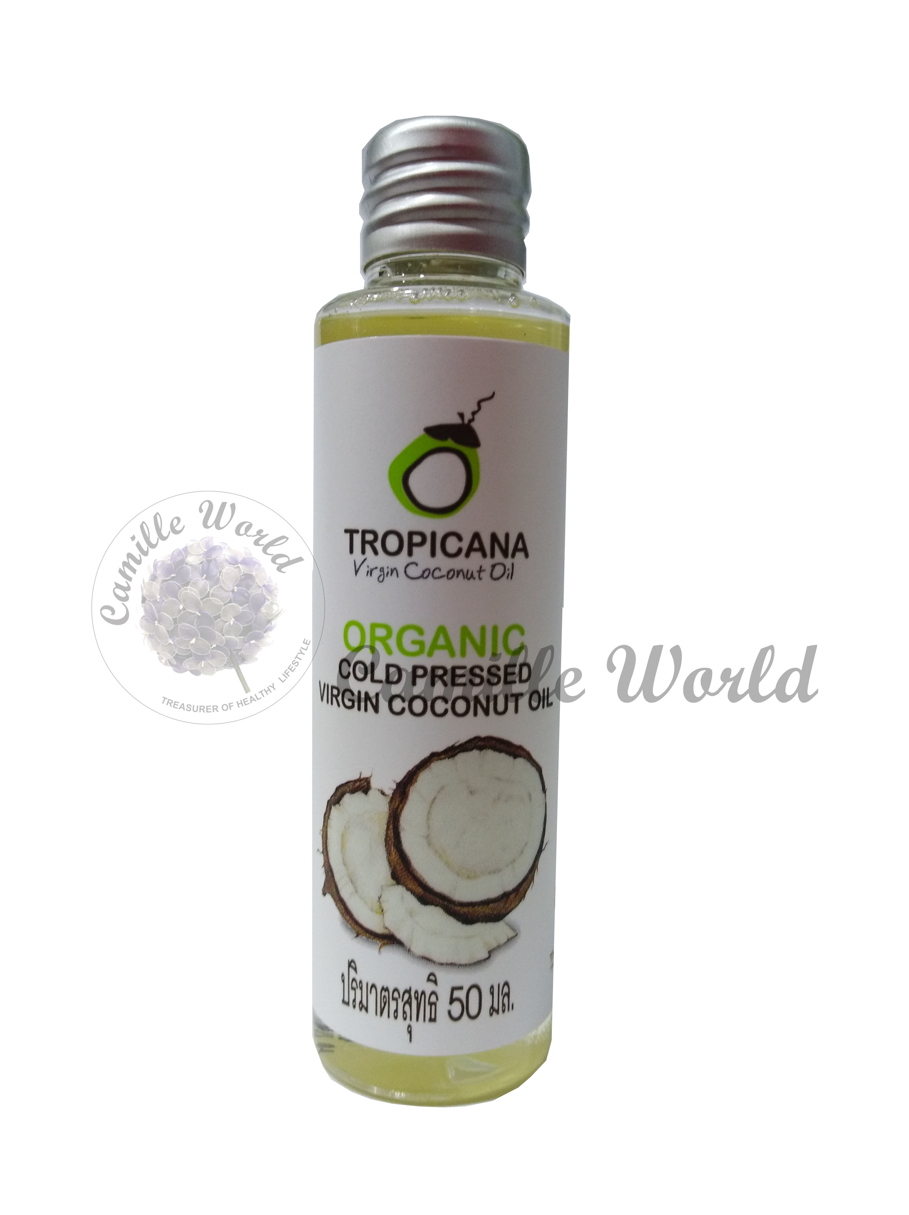 TROPICANA 100% ORGANIC COLD PRESSED VIRGIN COCONUT OIL 50ml | Lazada