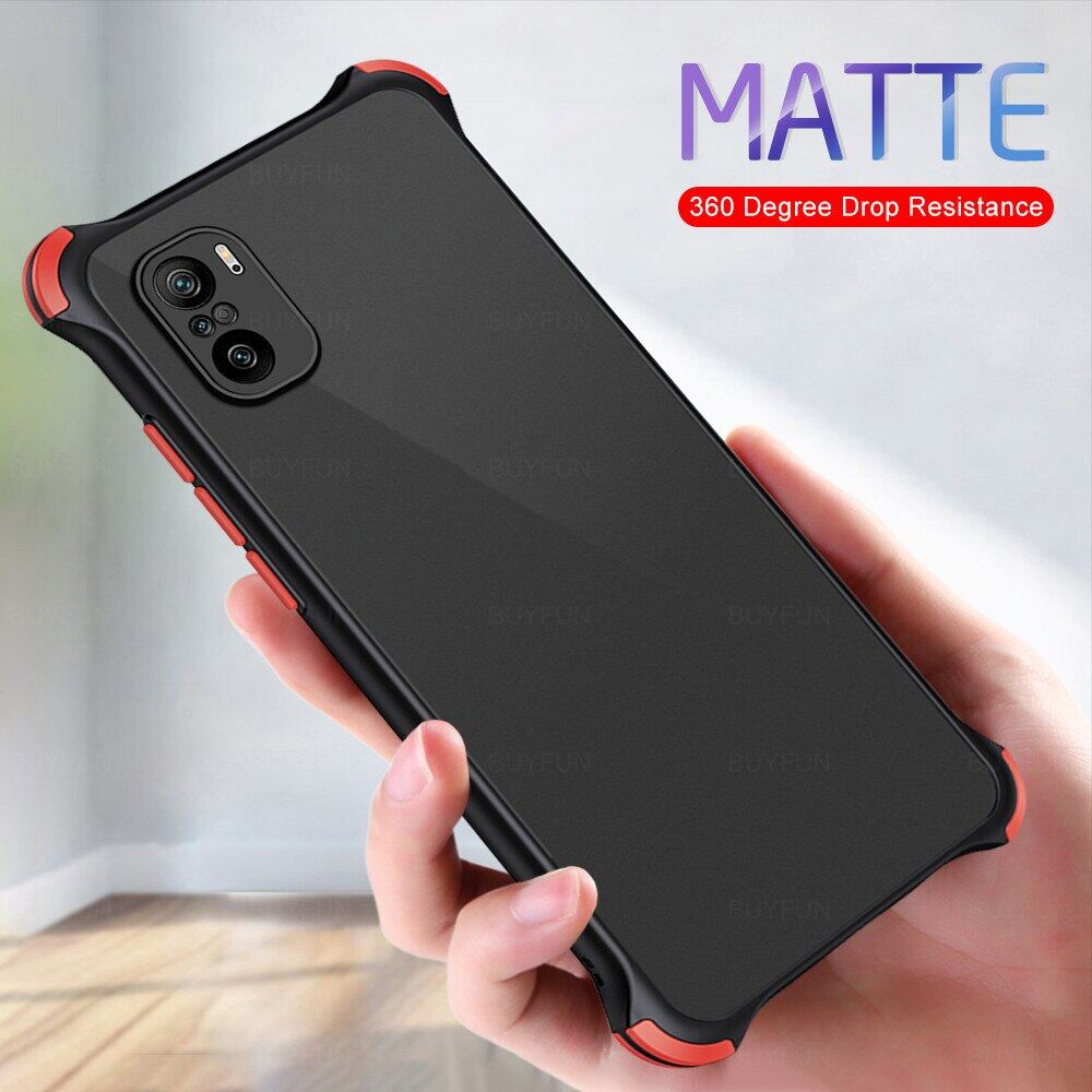 Thinmon, Dành Cho Xiaomi Đệm Khí Poco F3/Redmi K40 K40 Pro, Ốp Lưng Trong Suốt Mờ Chống Rơi Ốp ...