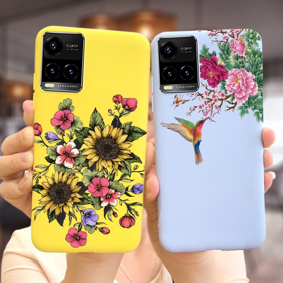 สำหรับ Vivo Y21 Y21s เคส V2110 V2111ซิลิโคนนิ่มสไตล์เคสพิมพ์ลายลูกกวาด ...