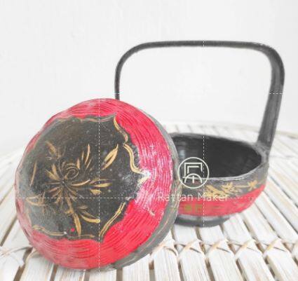 [Mini] Bakul Siah Hokkien Basket (Auspicious Basket) Traditional Malay ...