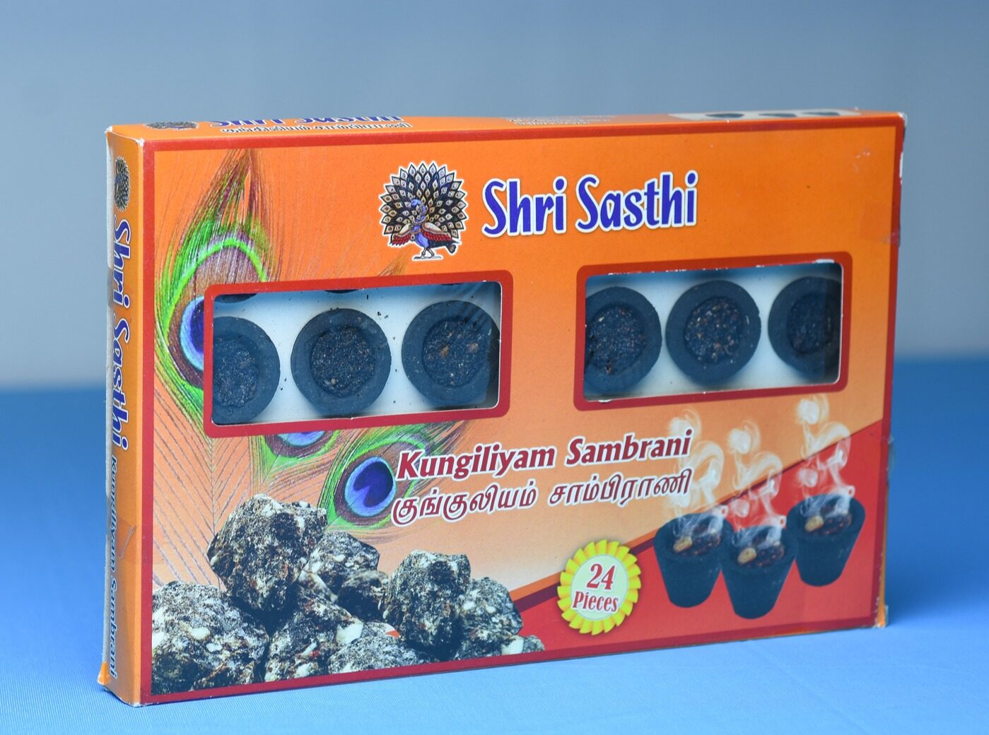 SHRISASTHI KUNGILIYAM SAMBRANI BOX 24PCS | Lazada
