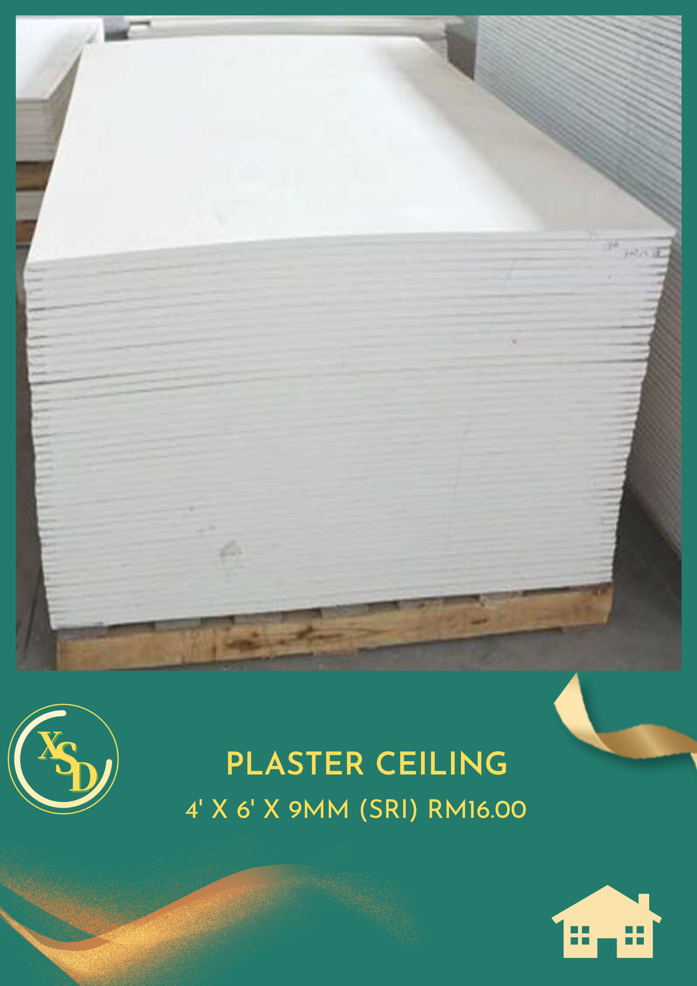 PLASTERS CEILING BOARD 4'X6'X9MM | Lazada