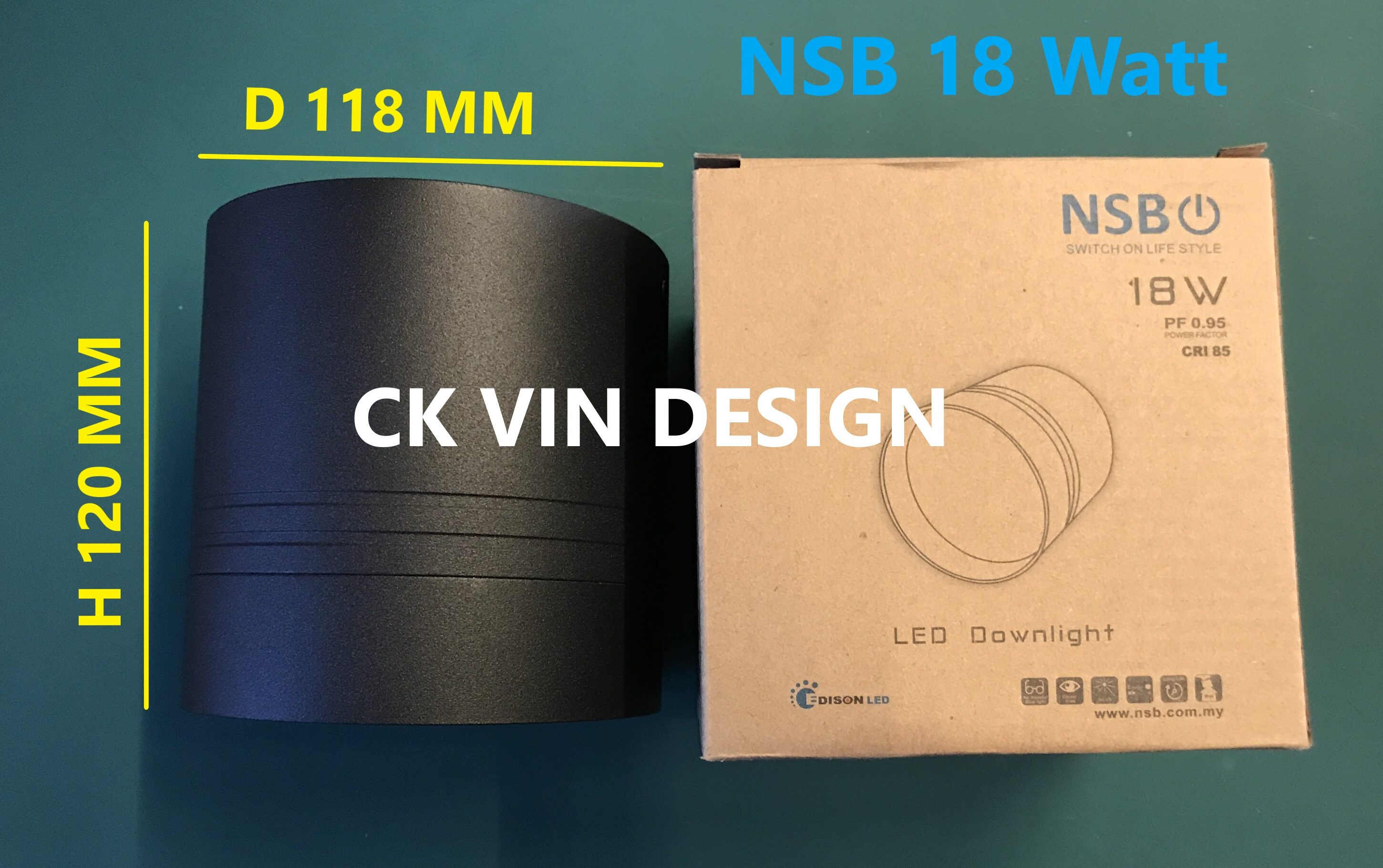 ( Edison LED ) NSB LED Surface Downlight 12 Watt / 18 Watt Daylight ...