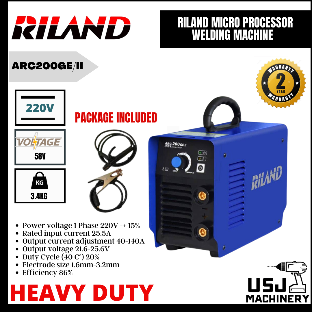 RILAND Micro Processor Welding Machine ARC200GE/II- Super Duty Welding ...