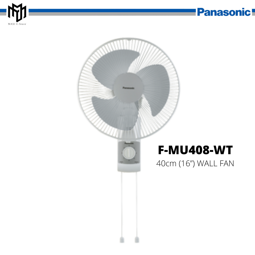 Panasonic 40cm (16”) Wall Fan F-MU408-WT | Lazada