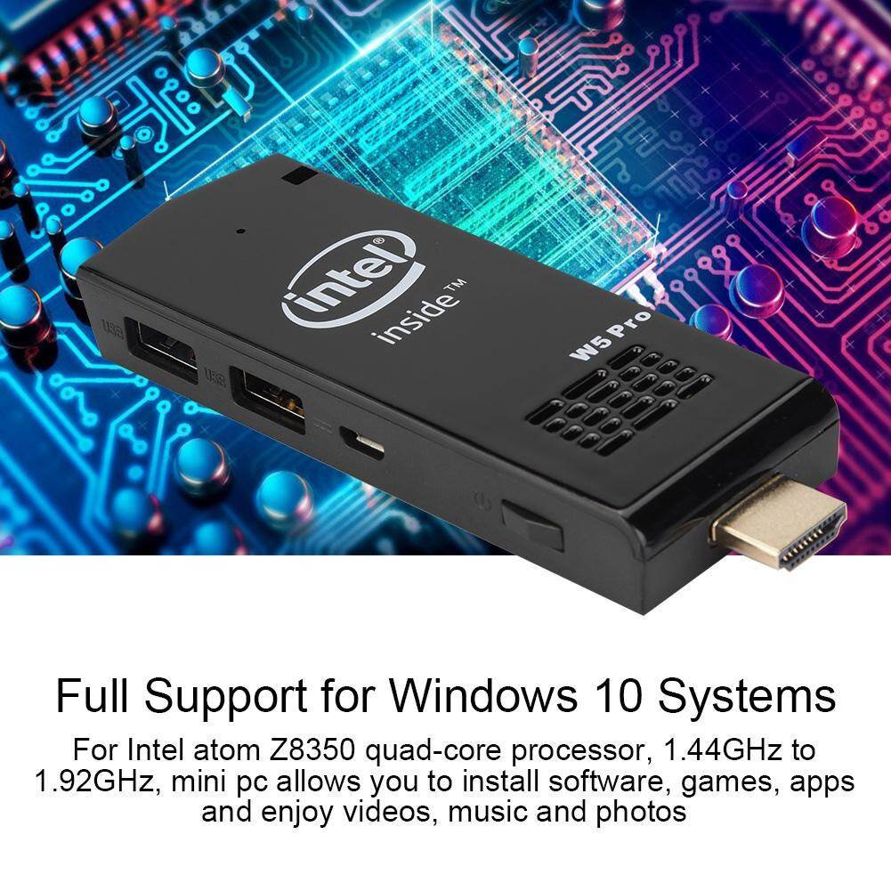 อุปกรณ์ Stick สำหรับ Mini PC สำหรับ Windows 10 Intel Z8350 Quad Core ...